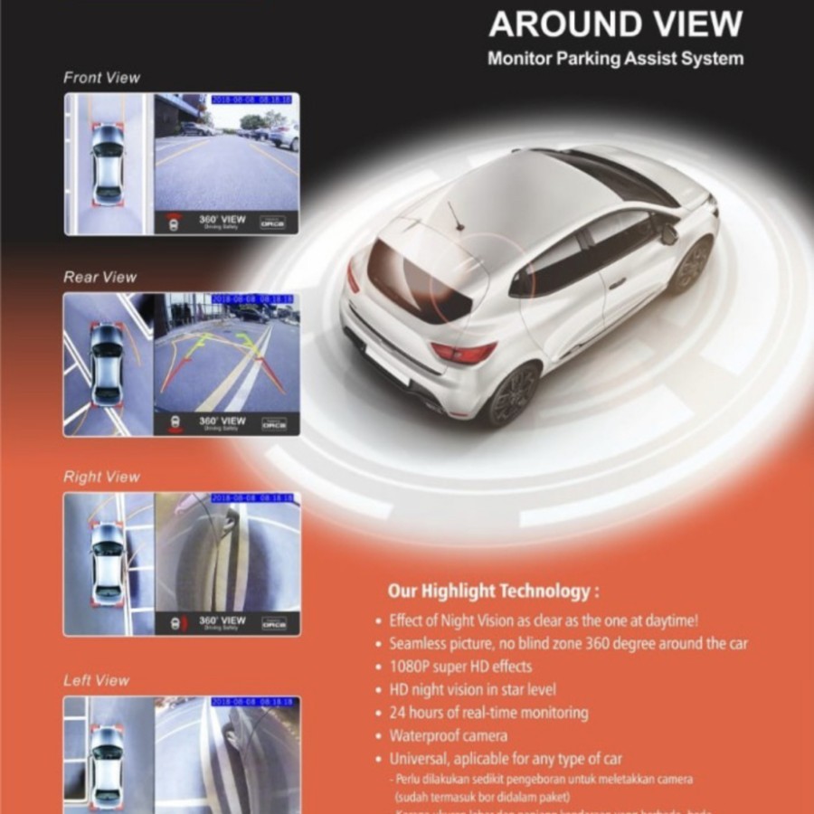 Jual Kamera 360 Derajat ORCA Bird Birds Eye View Recording Full Set ...