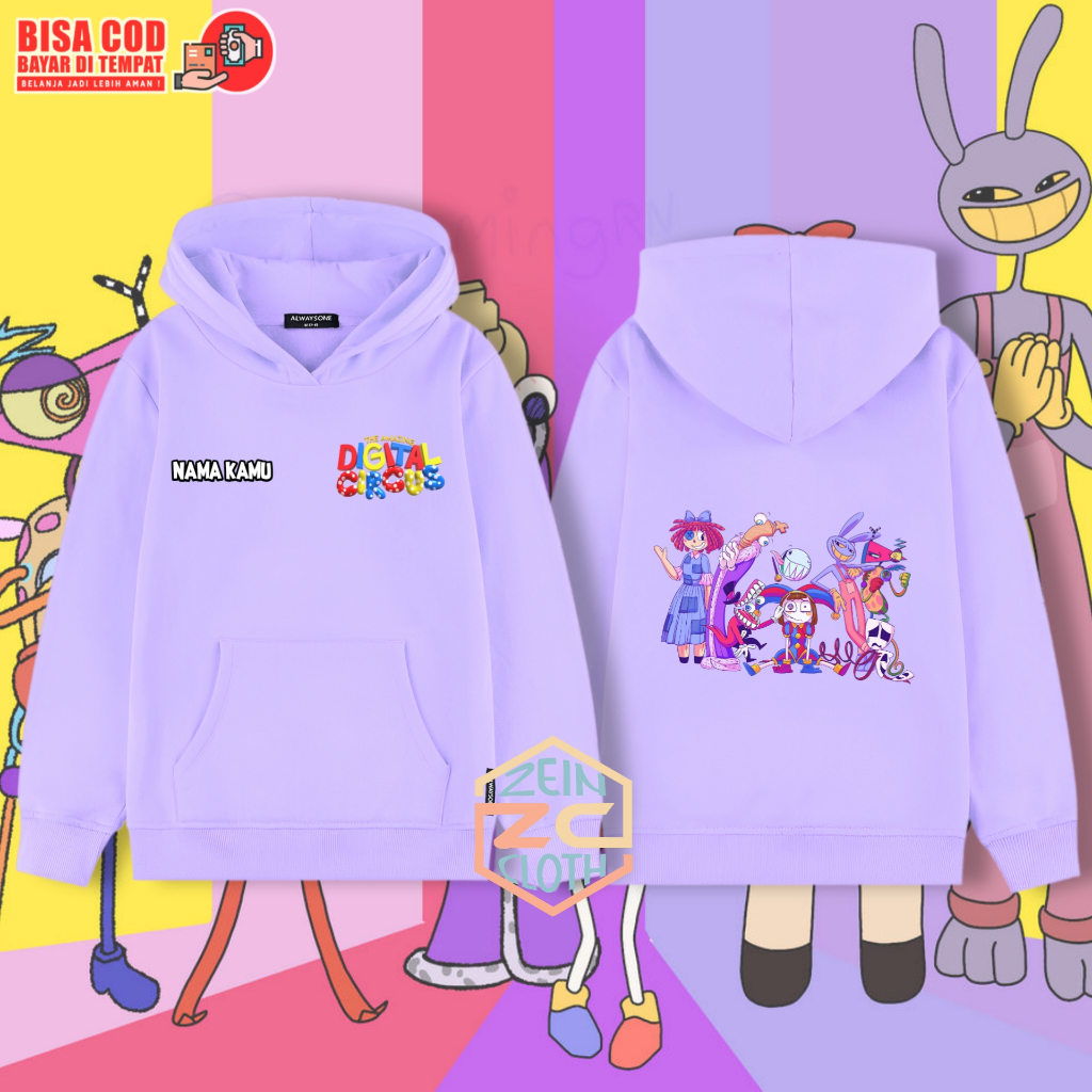 Jual Sweater Hoodie Anak The Amazing Digital Circus / Jaket Anak ...