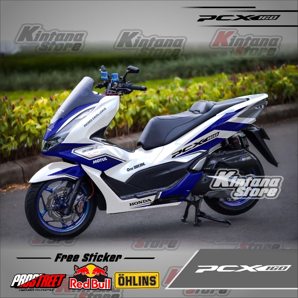 Jual Decal stiker variasi motor Honda pcx 150/160 fullbody motif grafis ...