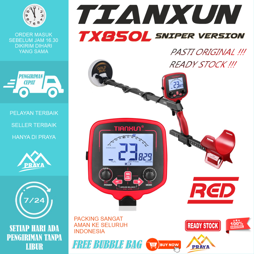 Jual PROFESSIONAL METAL DETECTOR TX850 UNDERGROUND ALAT PENCARI EMAS TX ...
