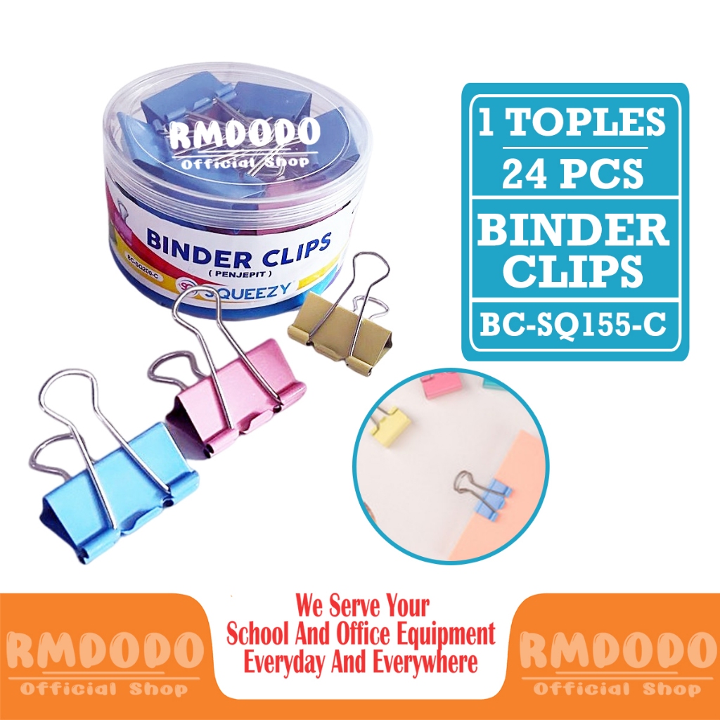 Jual Rmdodo - Binder Klip Warna No.155 [1 Toples - 24 Pcs Klip] / Binder Clip / Klip Penjepit ...