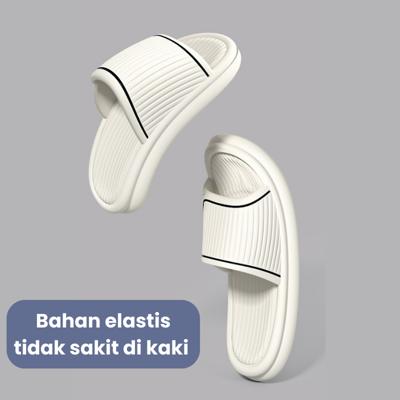 Jual Coolrain Sandal Pria Wanita Karet Jelly Sendal Selop Karet Sendal ...