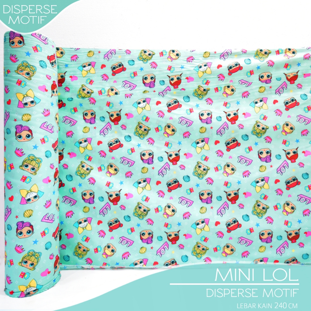 Jual KAIN MICROTEX DISPERSE MOTIF DINO HELLO KITTY PEGASUS PONY BUNNY ...