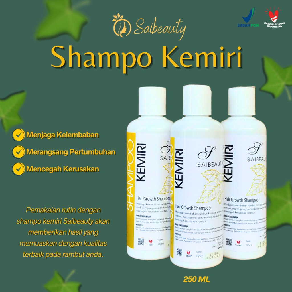 Jual Saibeauty Shampo Kemiri 250ml HAIR GROWTH SHAMPOO (BPOM) | Shopee ...