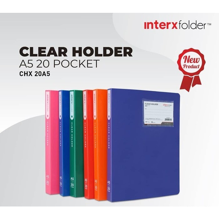 Jual Clear holder A5 Inter X 20 pocket / dokumen keeper / display album ...