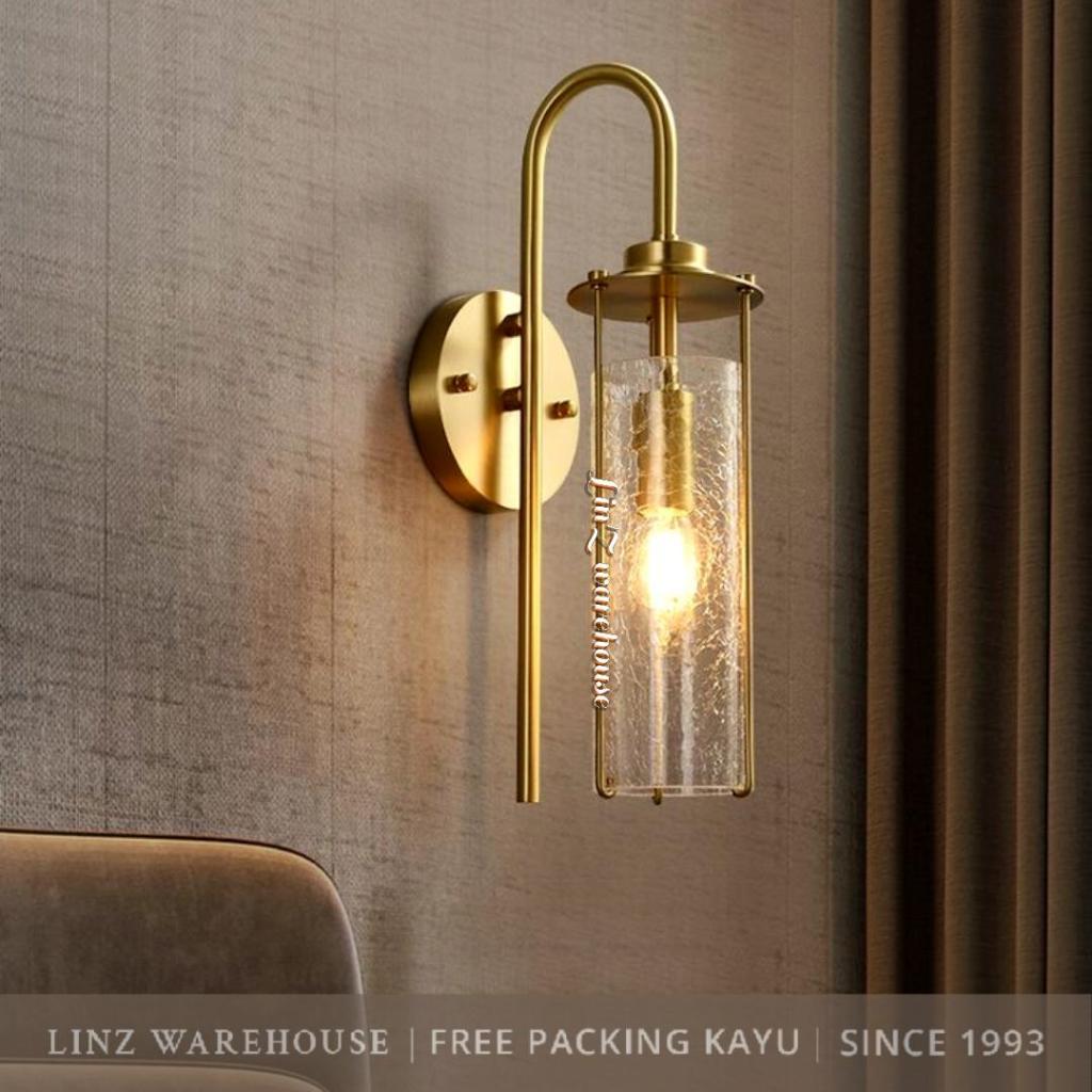 Jual Lampu dinding hias MODERN GOLD CRACKING GLASS wall lamp | Shopee ...
