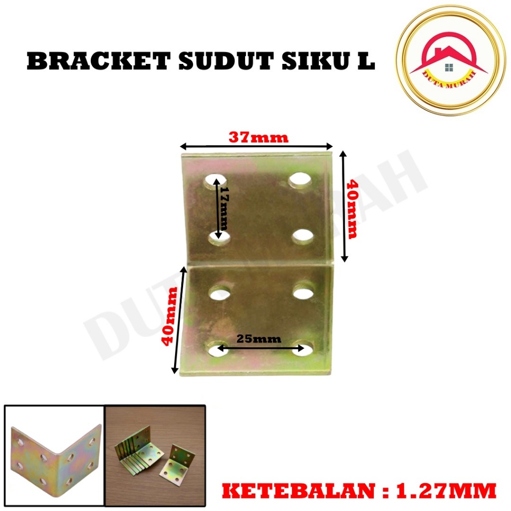 Jual Bracket Siku L Ambalan L Plat L Penyangga Siku Penyangga Besi ...
