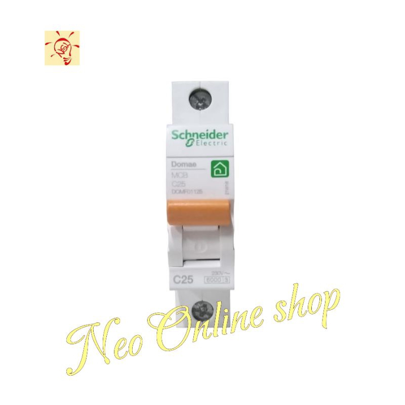 Jual MCB Schneider New Domae 25A 1P 6Ka Original (25 Ampere 1 Phase) | Shopee Indonesia