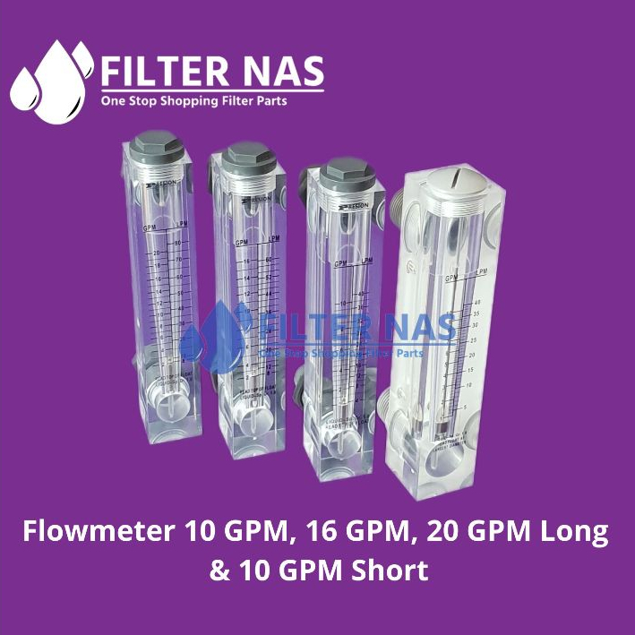 Jual Presion Flowmeter Rotameter air 10 gpm, 16 gpm, 20 gpm | Shopee ...