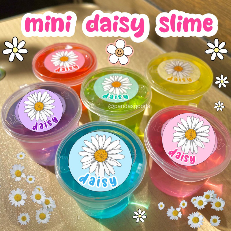 Jual MINI DAISY CLEAR SLIME 25 ml SUPER BENING | Shopee Indonesia