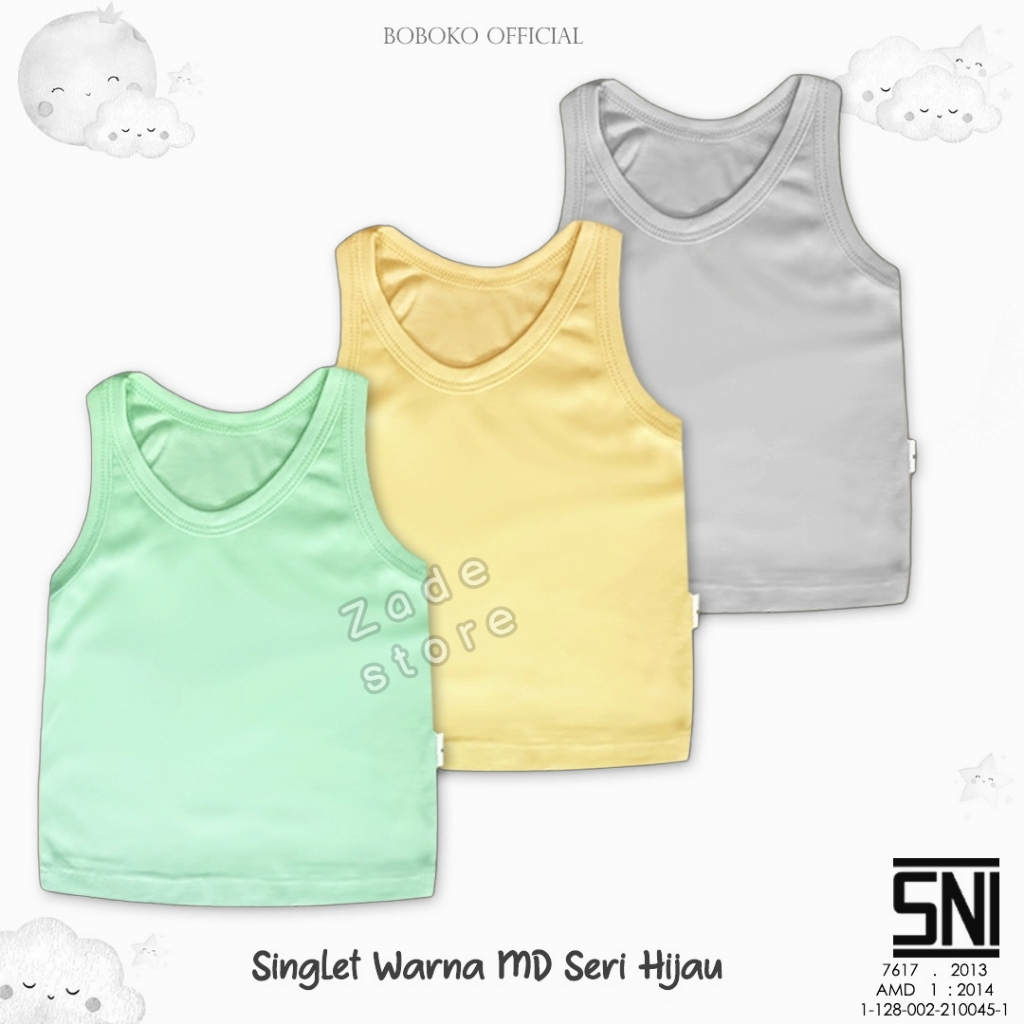 Jual Singlet Anak Bayi isi 3 PCS 3in1 SNI BOBOKO INOVATEX kaos dalam ...