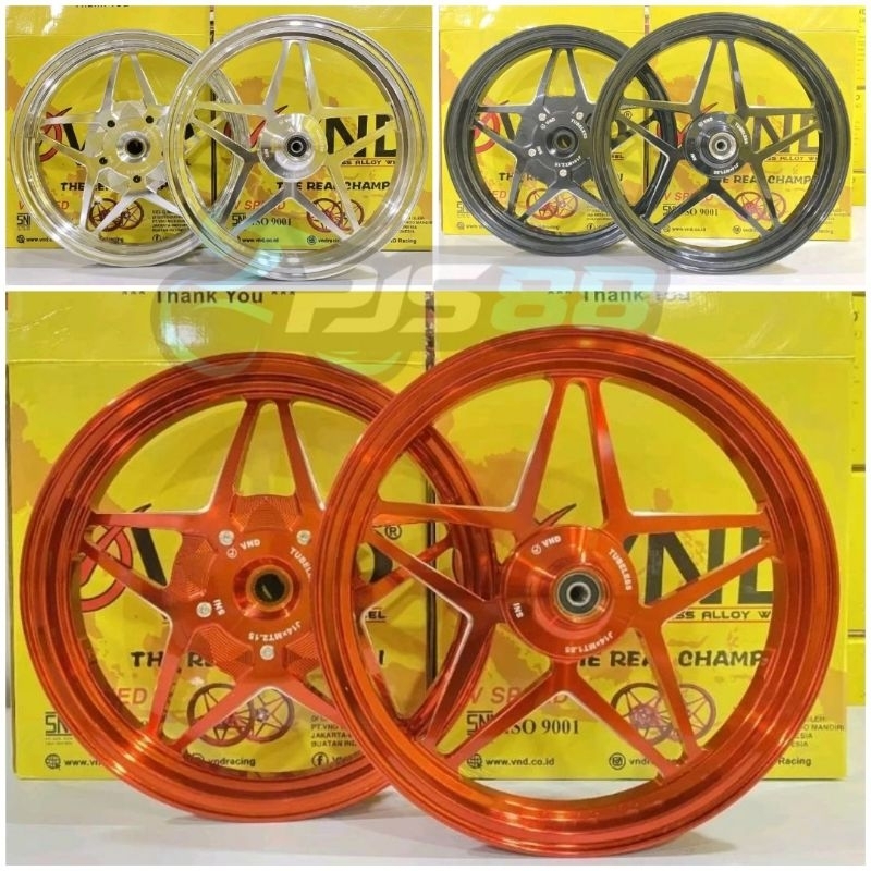 Jual Velg Racing Vnd V Speed Gen 1 Vario 160 Cbs / Pelek Racing V Speed Vario 160 Cbs 185/215-14 ...