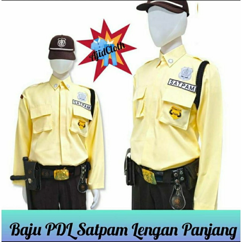 Jual SERAGAM PDL SATPAM BAHAN GAIA TERBARU + Atribut | Shopee Indonesia