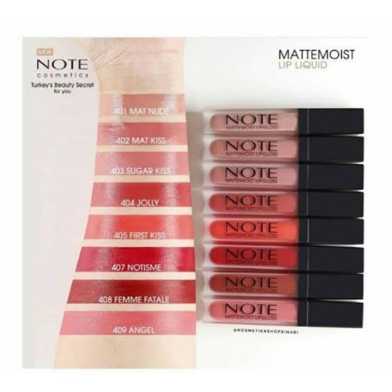 Jual NOTE Mattemoist Lipgloss Original | Shopee Indonesia