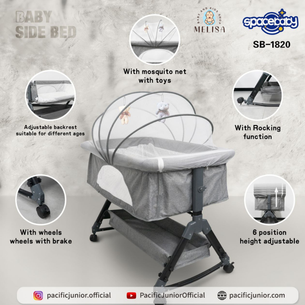 Jual Spacebaby Baby Side Bed SB 1820 / SB 1822 Side Bed | Shopee Indonesia