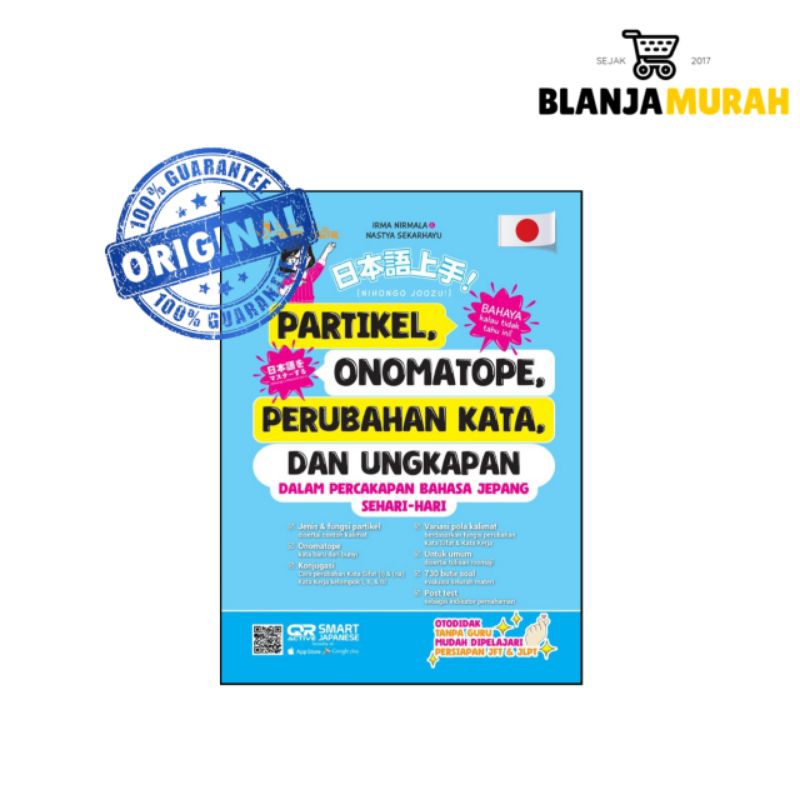 Jual BUKU PARTIKEL ONOMATOPE PERUBAHAN KATA DAN UNGKAPAN DALAM PERCAKAPAN BAHASA JEPANG SEHARI ...