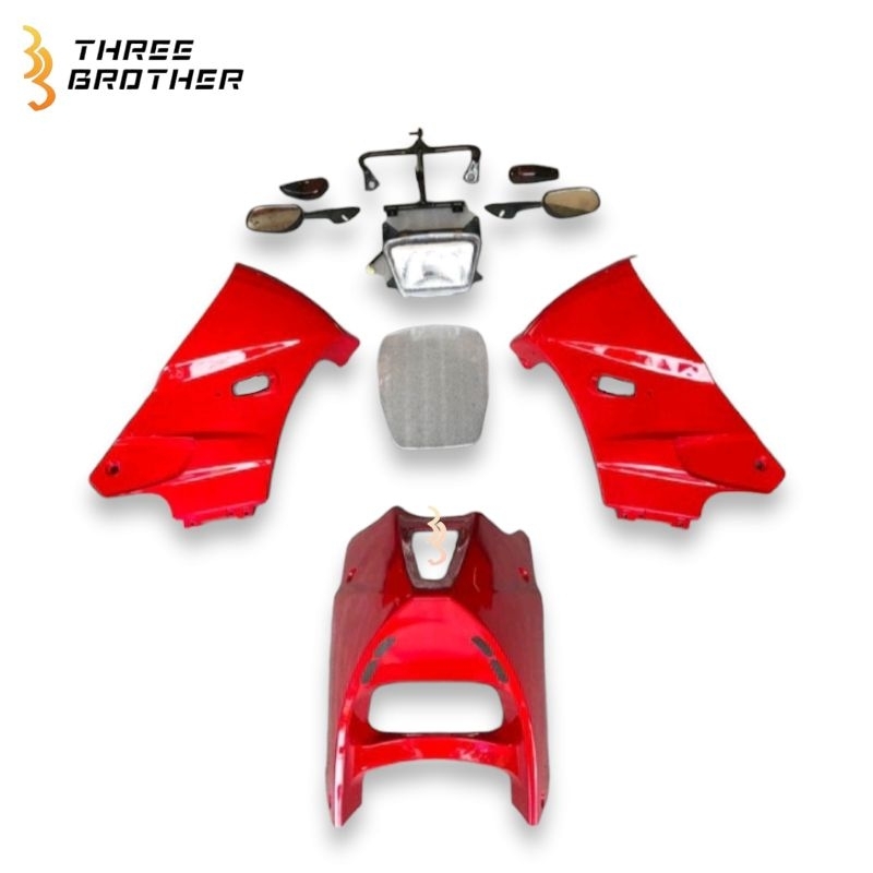 Jual Fairing fering ninja ssr set sayap luar panjang serpico merah ...