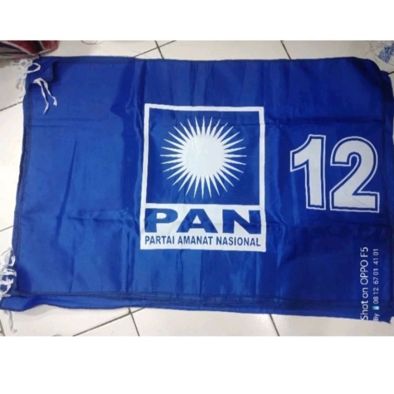 Jual bendera partai PAN ukuran 60cm x 90cm (100pcs) | Shopee Indonesia