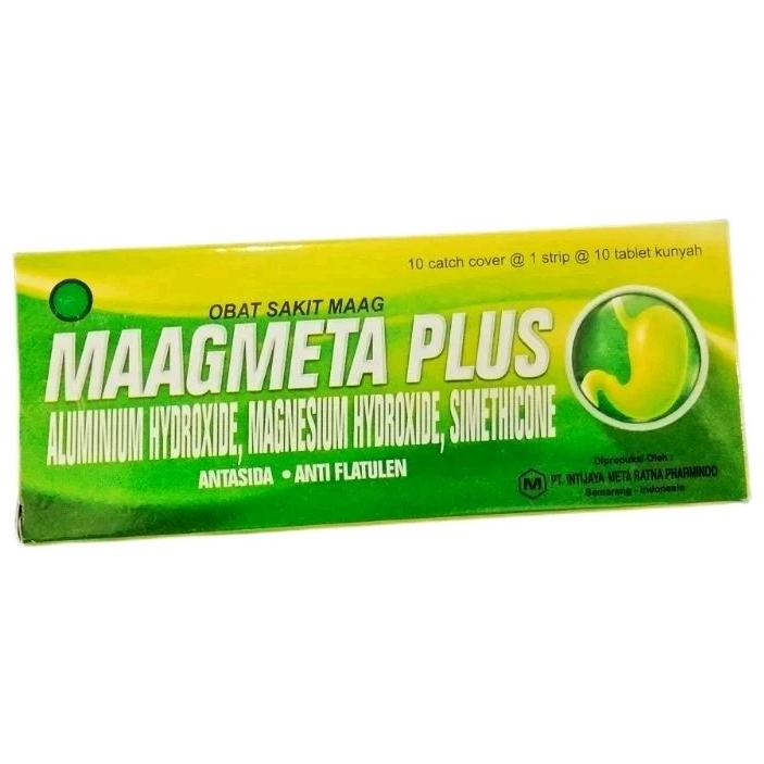 Jual MAAGMETA PLUS (100's /Dus) - Obat Sakit Maag Tablet Kunyah ...
