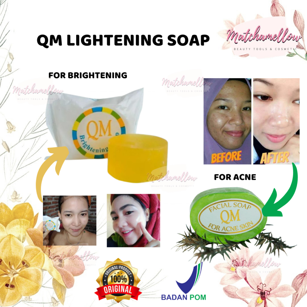 Jual MATCHA QM LIGHTENING SOAP - SABUN PEMUTIH QM | Shopee Indonesia