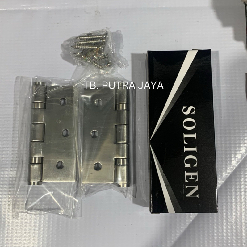 Jual Engsel Pintu SOligen SUS 304 Tebal 4" inch Original | Shopee Indonesia