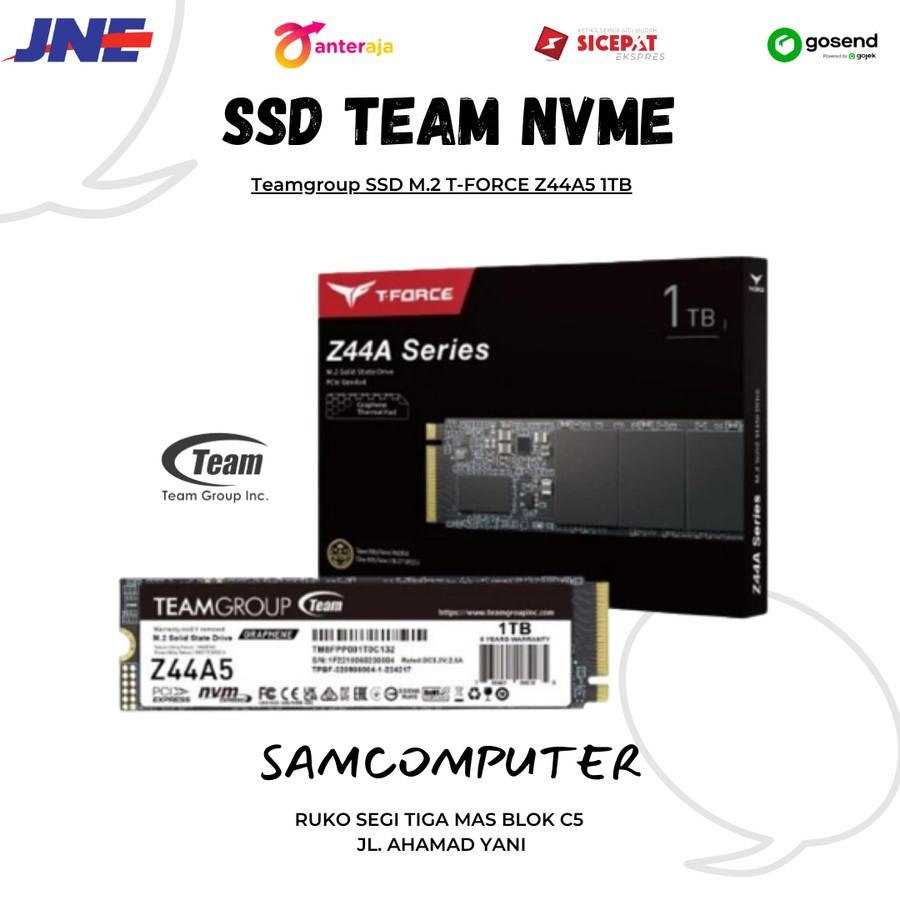 Jual Ssd Team Z44A5 1TB M2 Nvme Pcie Gen 4x4 Nvme | Shopee Indonesia