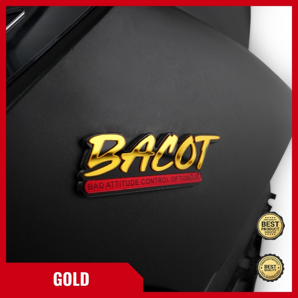 Jual 1PCS EMBLEM STIKER BACOT EMBLEM BAC*T TIMBUL AKRILIK | Shopee ...