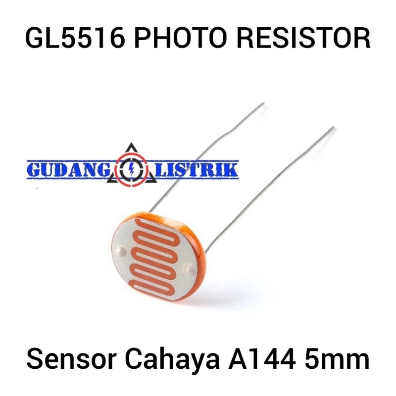 Jual GL5516 Photo Resistor LDR Sensor Cahaya A144 5mm | Shopee Indonesia