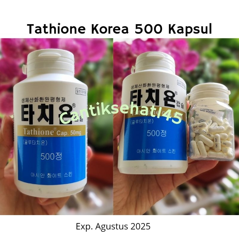 Jual Suplemen Whitening Tathione Korea 500 Kapsul | Shopee Indonesia