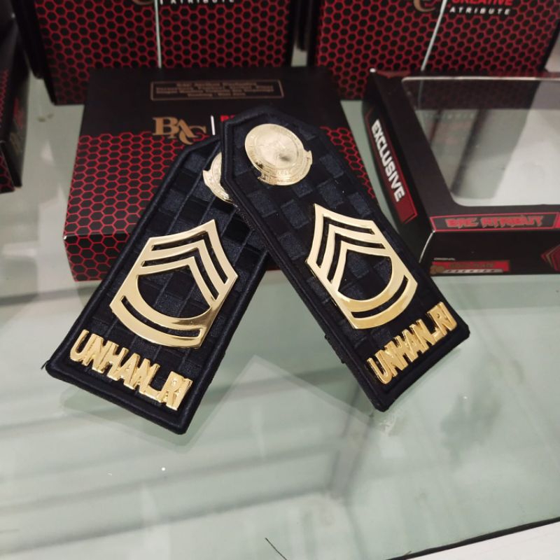 Jual pangkat Pdu unhan Chevron 3-2 hitam | Shopee Indonesia