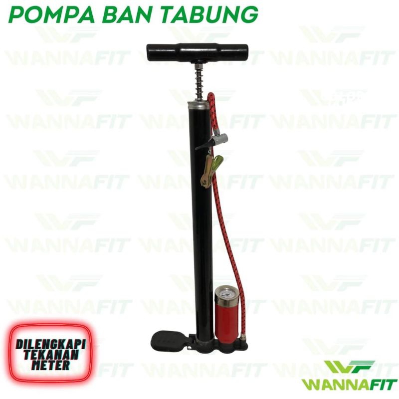 Jual Pompa tabung meter sepeda pompa angin manual motor mobil hidrolik ...