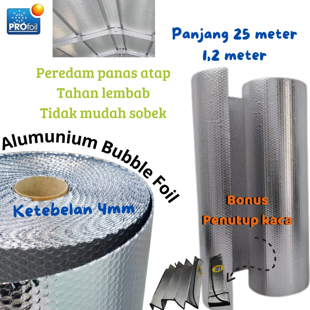 Jual ALUMINIUM BUBBLE FOIL ANTI PANAS / INSULASI ATAP / PEREDAM PANAS ...