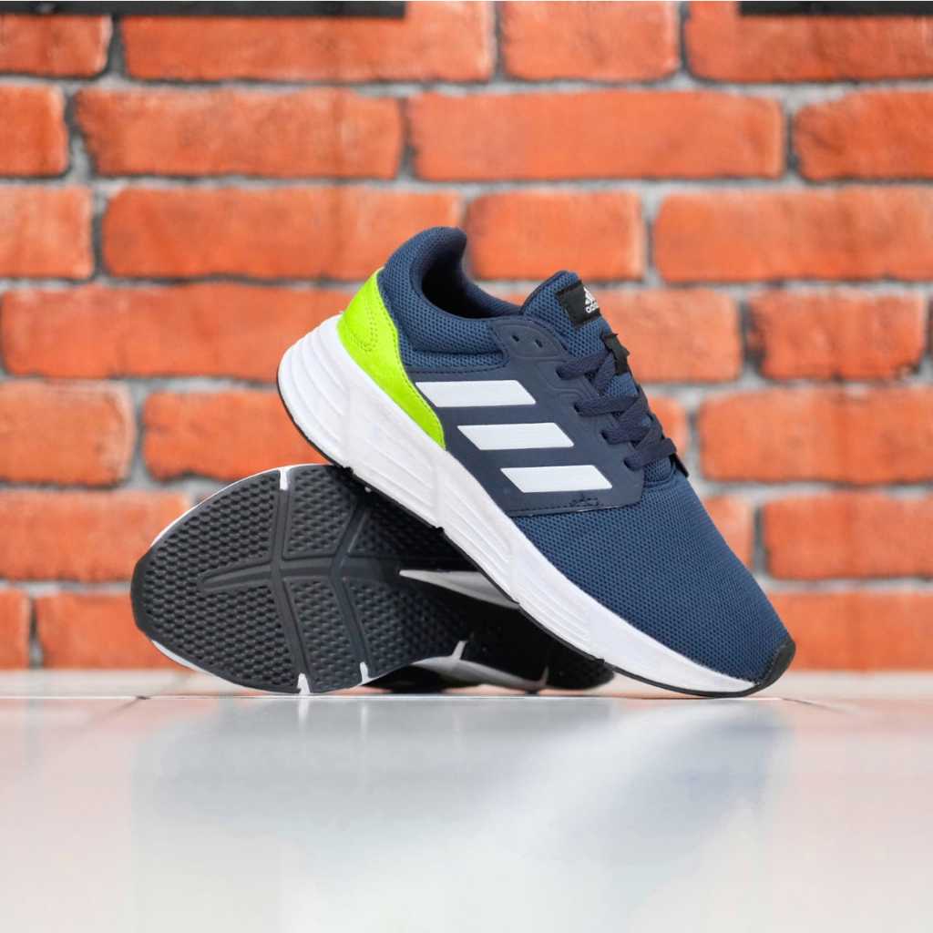 Jual Sepatu Running Pria Wanita Adidas Galaxy 6 M Navy Green Sol White ...