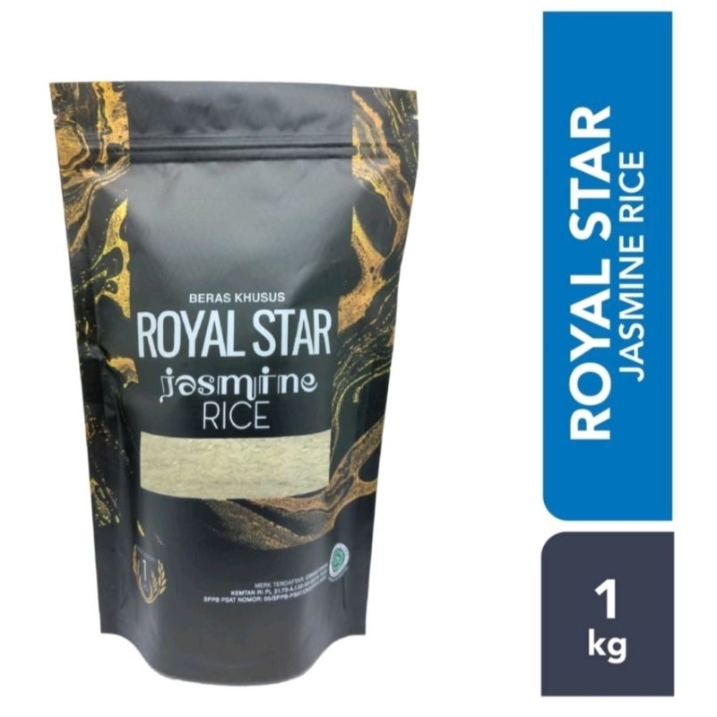 Jual beras jasmine royal star rice thailand 1 kg | Shopee Indonesia