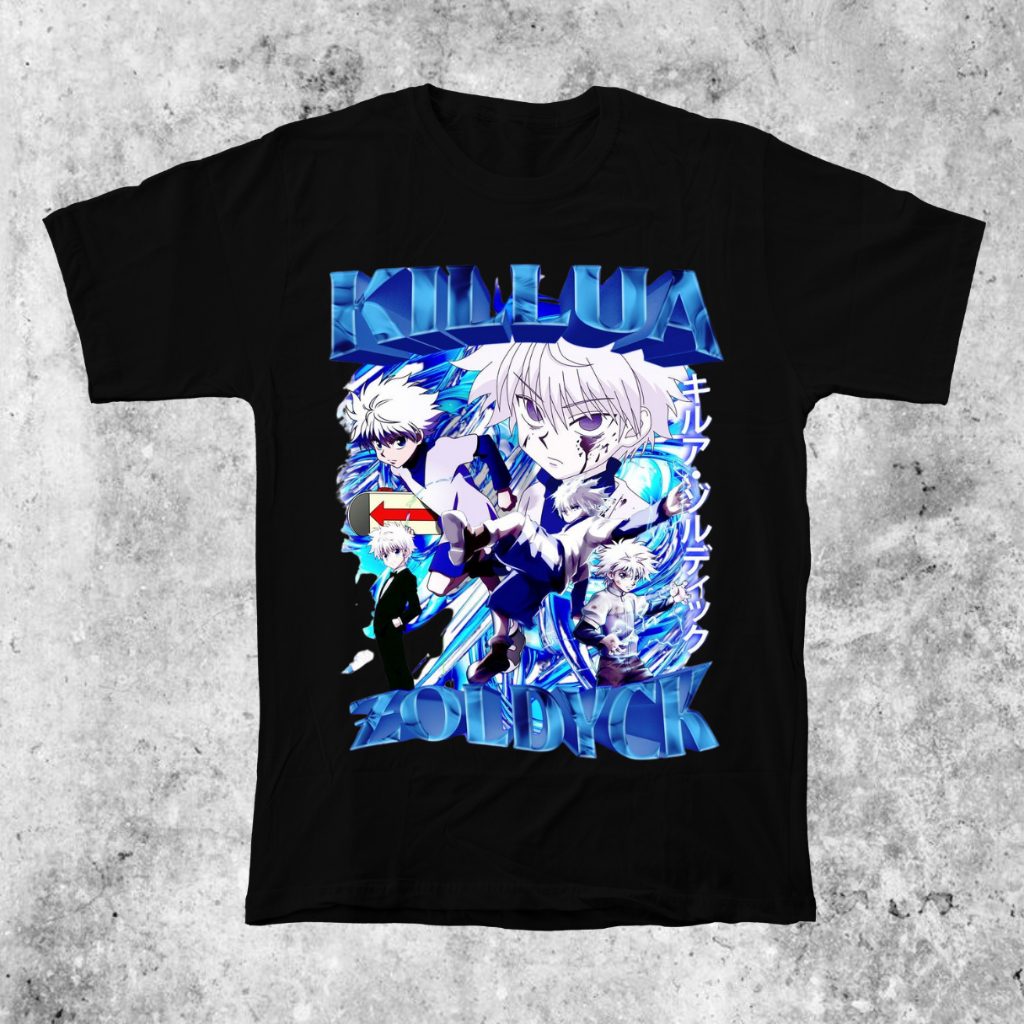 Jual RYUSAN Kaos Anime KILLUA HUNTER X HUNTER | Shopee Indonesia
