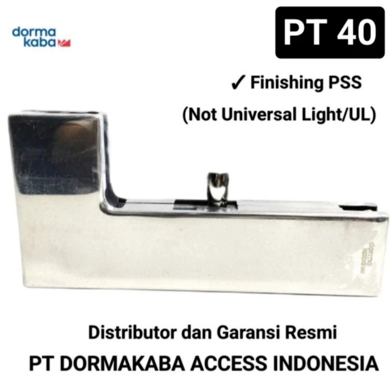 Jual Dorma PT 40/PT40 Dormakaba Penjepit Kaca Pintu Bagian Atas Model ...