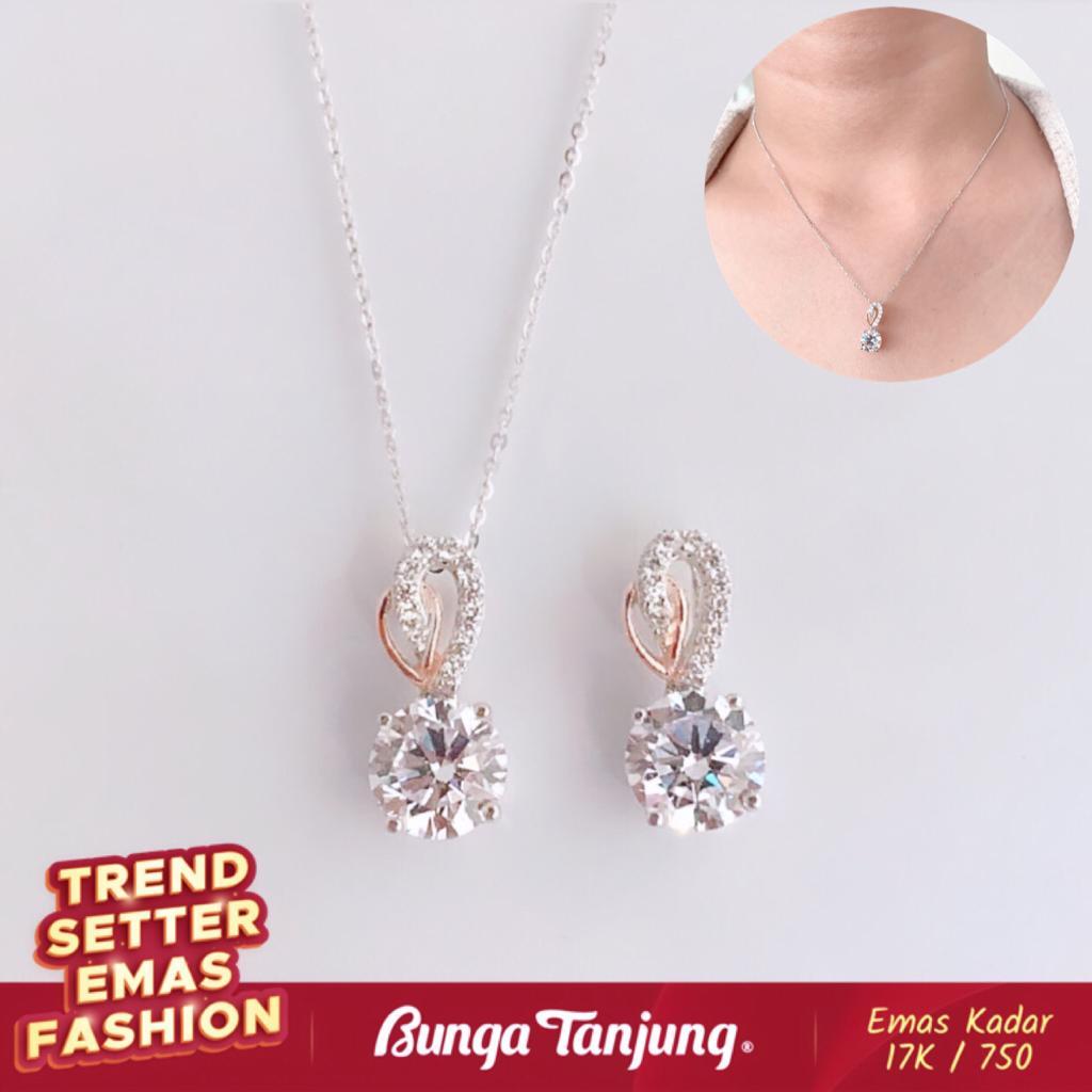 Jual LIONTIN SOLITAIRE PADNA B - EMAS 17K - BUNGA TANJUNG GOLD | Shopee ...