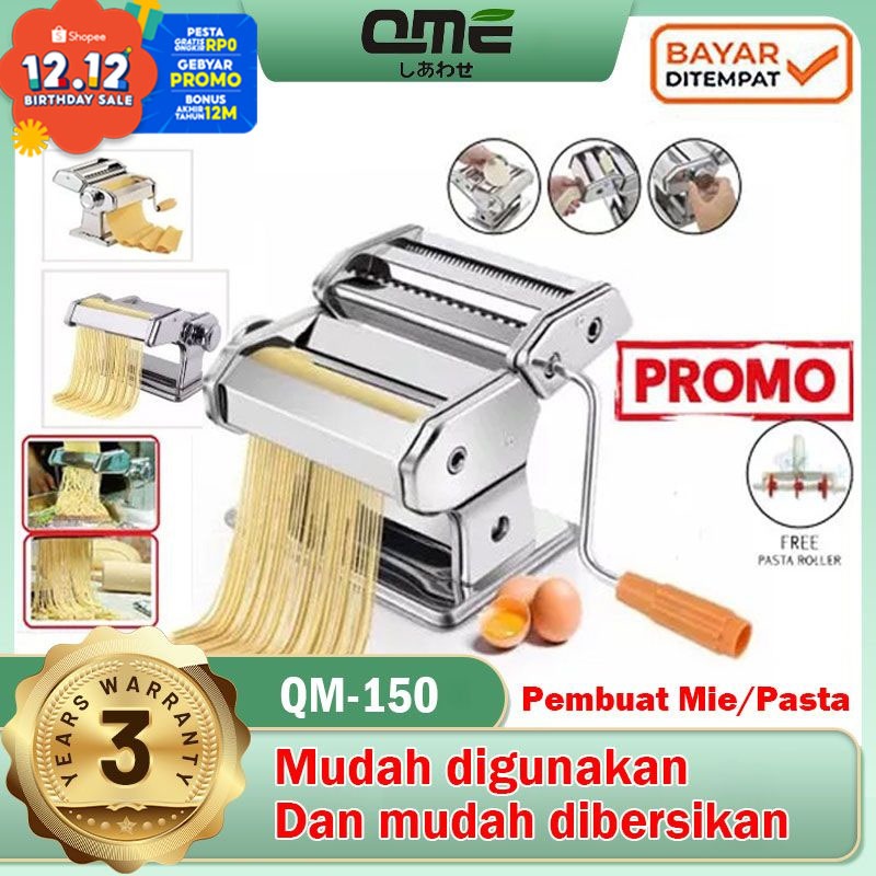Jual QME Pasta Maker Atlas Gilingan Mie Molen Pangsit Cetakan Mie Penggiling Pencetak Pasta Kue ...