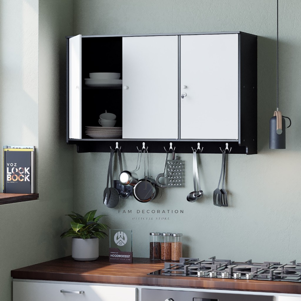 Jual Kitchen Set Atas 3 Pintu Minimalis Lemari Gantung Rak Dapur ...