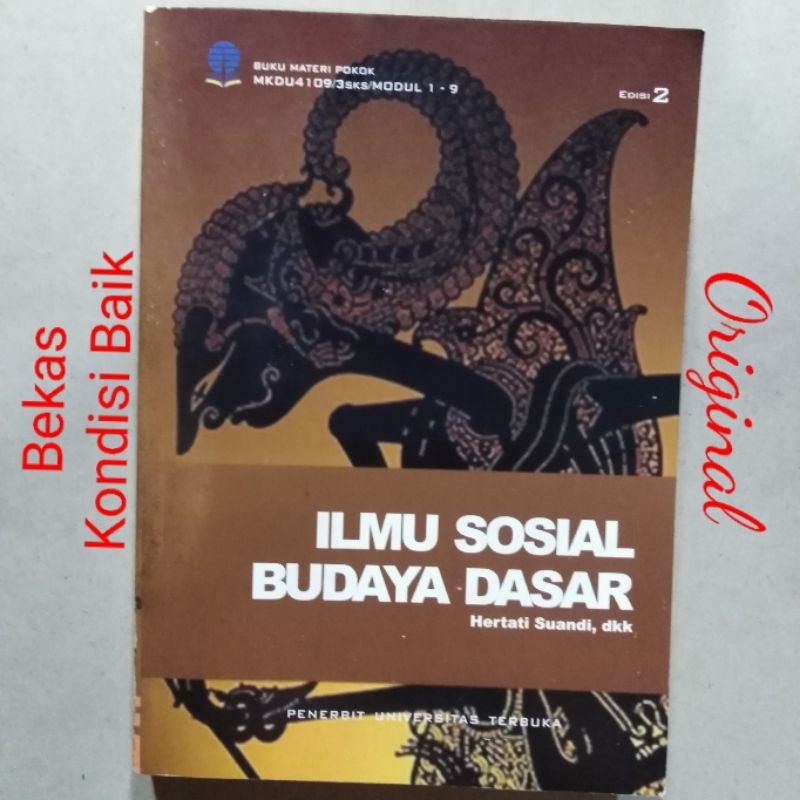 Jual Buku UT Modul 1 - 9 edisi 2 ilmu Sosial Budaya Dasar Universitas ...