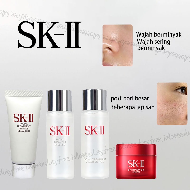 Jual SK II Set 4Pcs/SK-II travel kit/sk ii Packet /SKII Kit Pengalaman Air Esensi/ sk2 Starter 4 ...