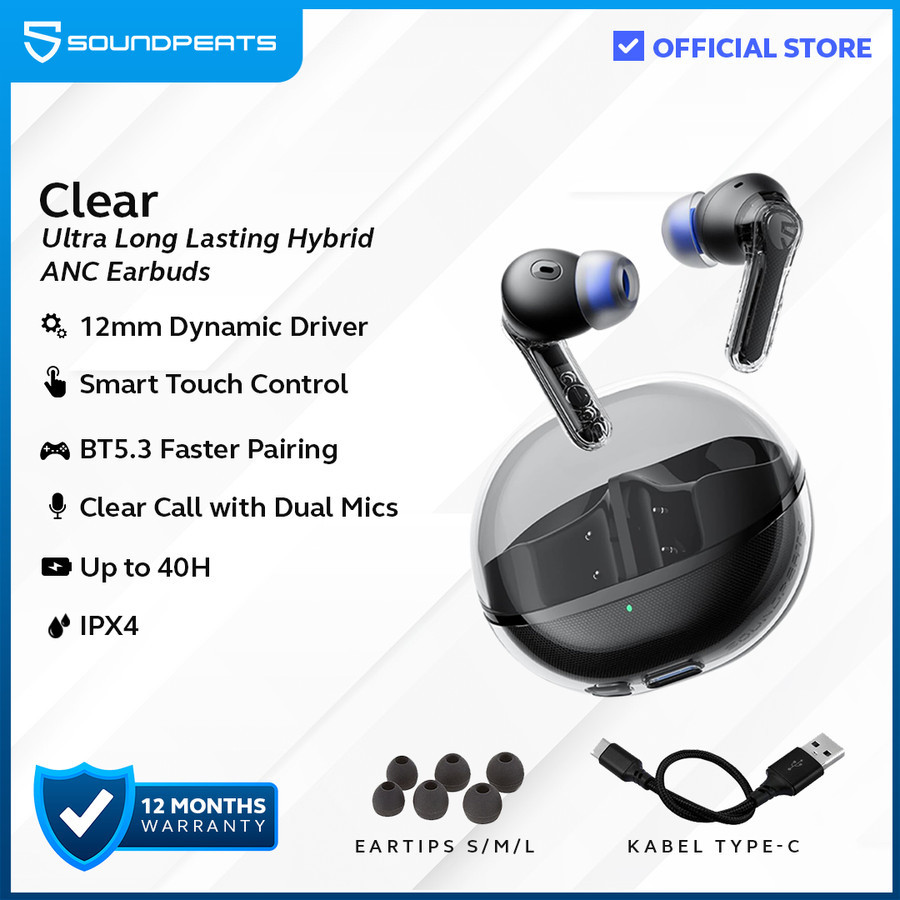 Jual SoundPEATS Clear True Wireless Earbuds with Good Sound TWS ...