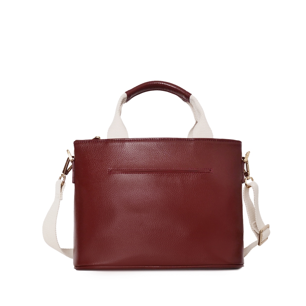 Jual POVILO NONA SLING BAG BURGUNDY | Shopee Indonesia