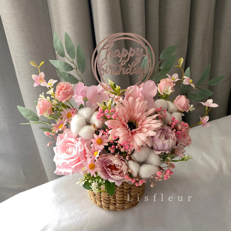 Jual Bunga Hias Happy Birthday kado ulang tahun kode RELEA. | Shopee ...