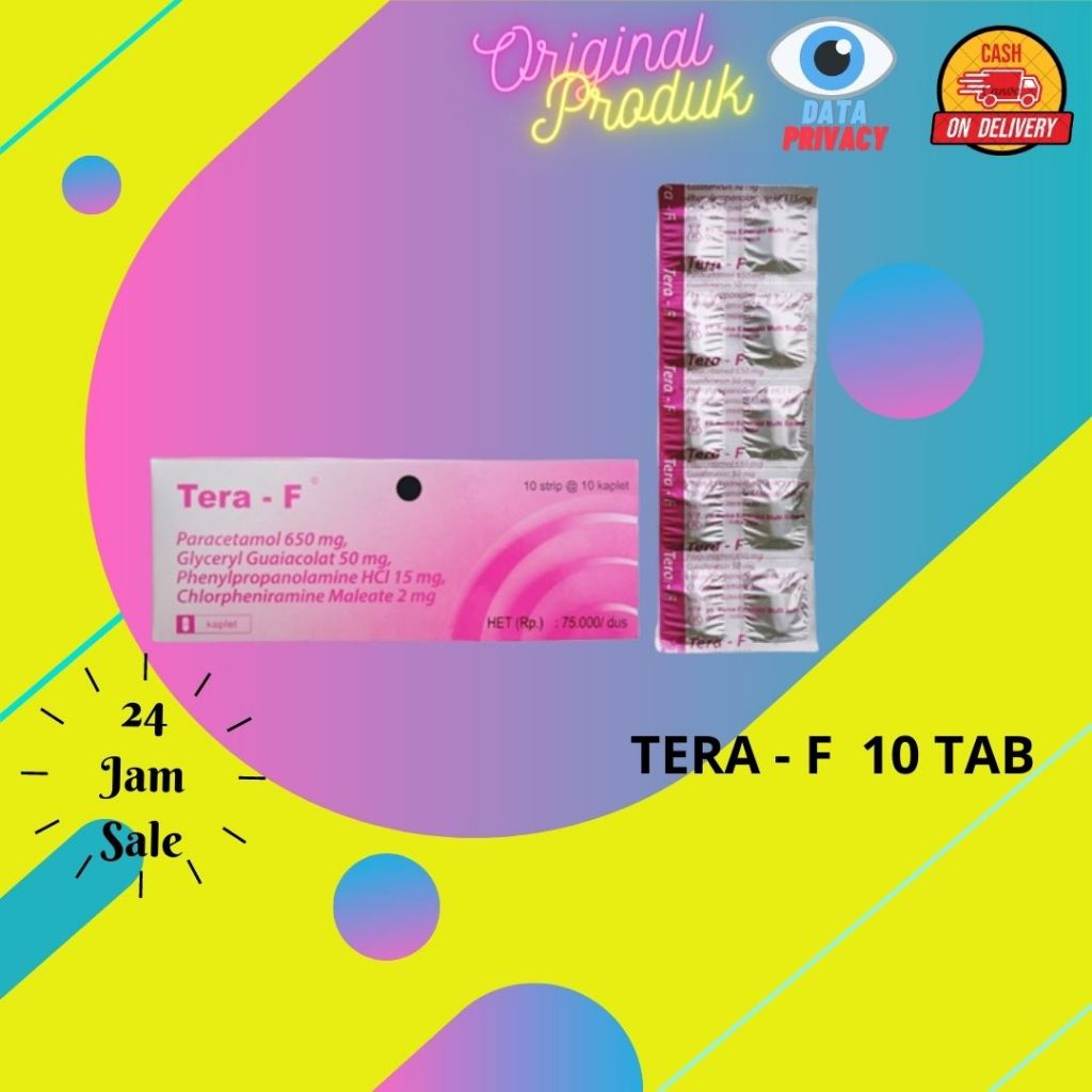 Jual Tera F Strip 10 Tablet | Tera F Flu dan Batuk | Tera-F Sirup 60 ml ...