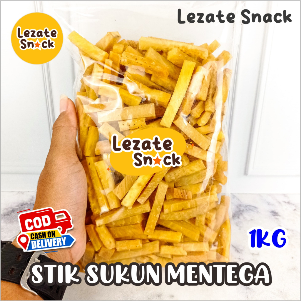 Jual Kripik Stik Sukun Super 1KG Kiloan Empuk Renyah Enak / Keripik ...
