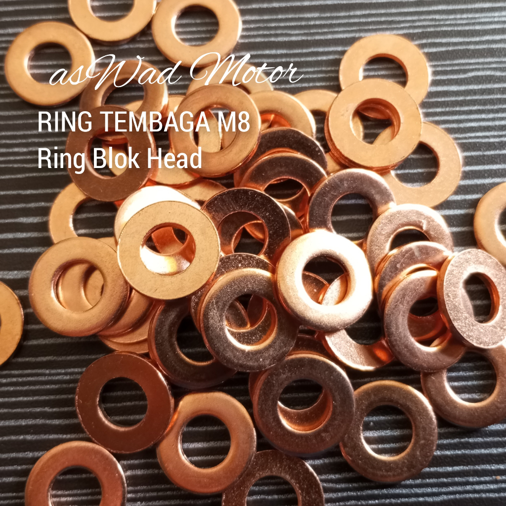 Jual (5pcs)Ring Tembaga Blok Head M8 Universal / Ring Head / Ring Blok ...