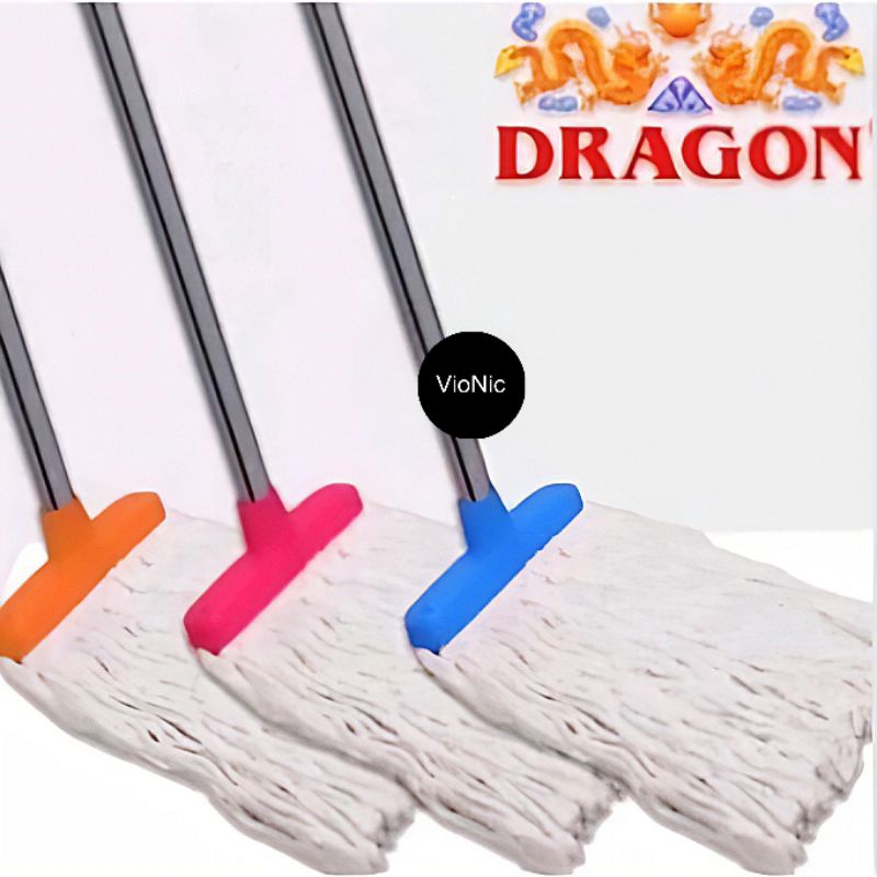 Jual Pel Lantai Sumbu Dragon Mop Kain + Gagang - M MP229 | Shopee Indonesia