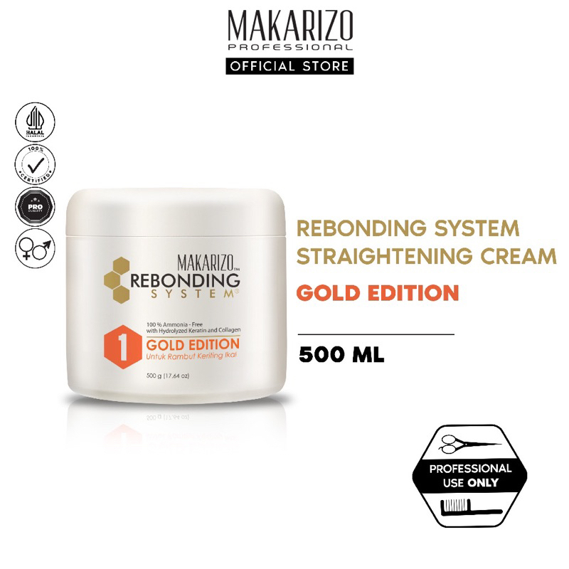 Jual MAKARIZO PROFESSIONAL - Rebonding System Straightening Cream (gold ...