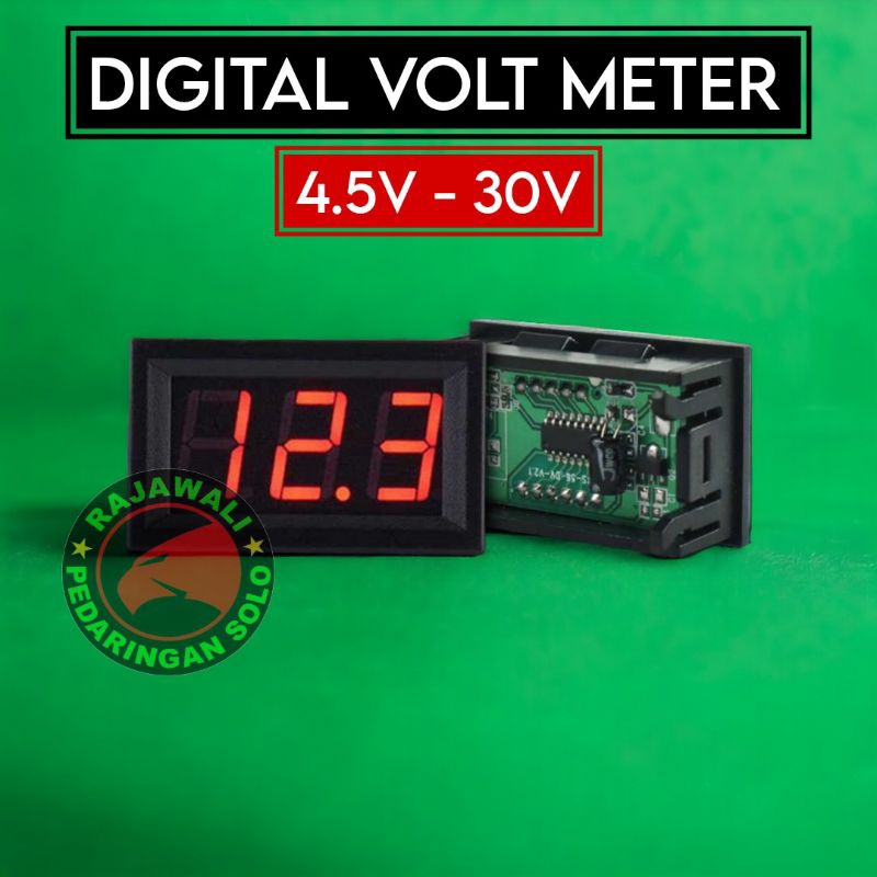Jual VOLTMETER DC DIGITAL PENGUKUR TEGANGAN DC VOLT METER | Shopee Indonesia